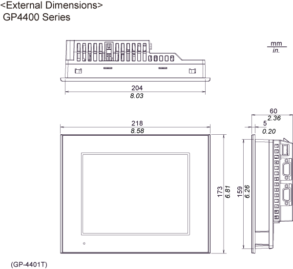 PFXGP4401TAD TOUCH SCREEN PRO-FACE 7.5\'\'