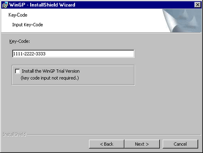 38.3.2.1 Install Procedure - WinGP