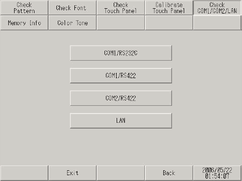 M.8.3 Check COM1/COM2/LAN