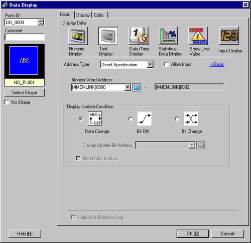 14.11.2.2 Text Display - Basic Settings/Extended