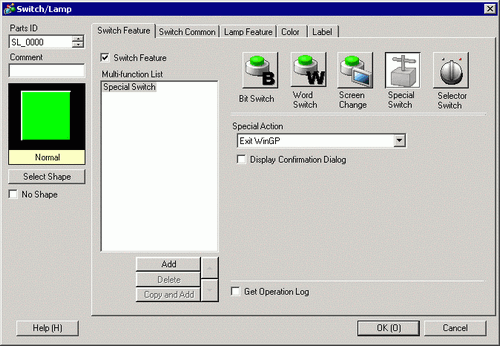 38.3.6.1 Use switch parts to exit