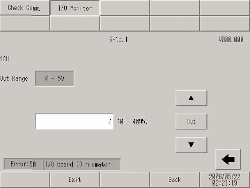 M.19.3.5 Peripheral Settings - I/O Monitor - Model (Analog)