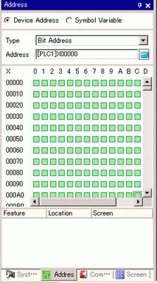 31.1.1.2 Mapping by Drag and Drop to I/O Terminals from the Address Window