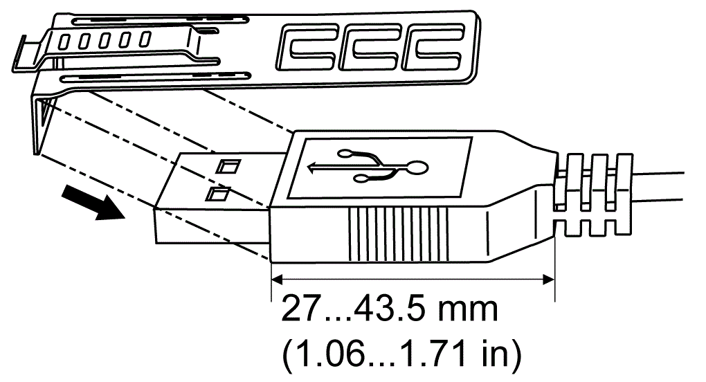 USB Cable Clamp